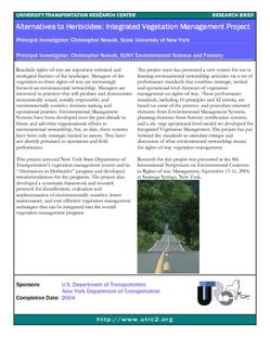 Alternatives to Herbicides: Integrated Vegetation Management Project ...